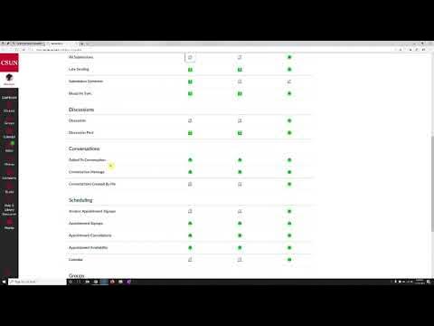 CSUN Course Notifications in Canvas - YouTube