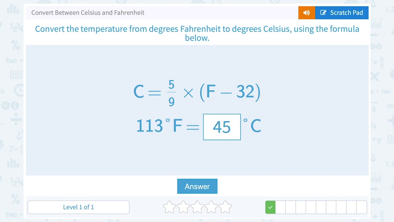 6.11 Convert Between Celsius and Fahrenheit - YouTube