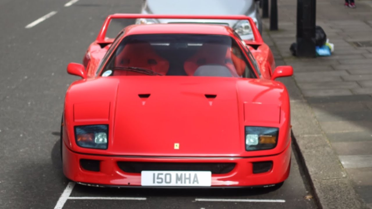 Ferrari F40 startup and acceleration. - YouTube