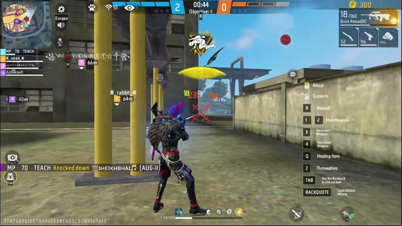 Google Play Beta Pc Free Fire High IQ Gameplay With Sprint Button #googleplaybeta #mp70teach # ...