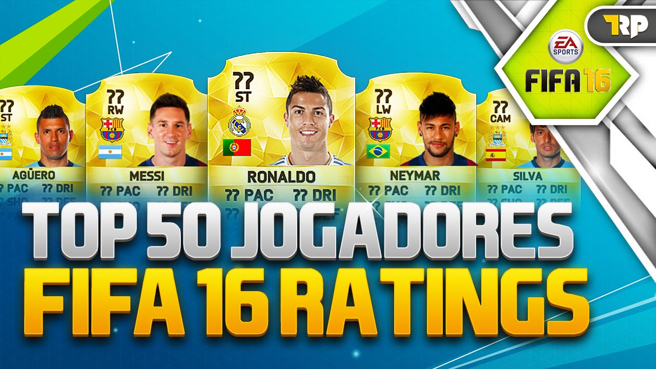 TOP 50 JOGADORES DO FIFA 16 PARTE 03 #FIFA16Ratings MESSI, NEYMAR ...