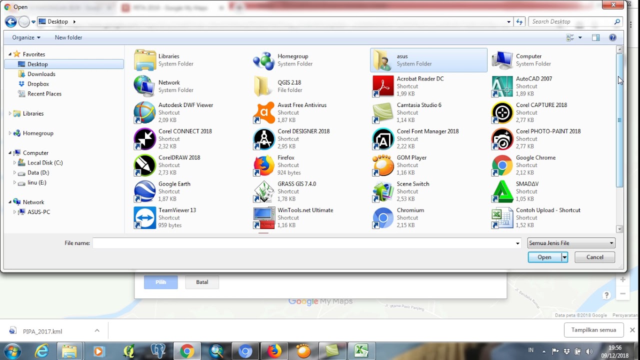 Pemetaan Online My Map 4 membuat peta jaringan pipa - YouTube