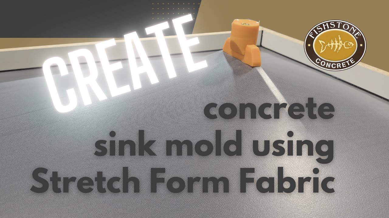 Create a concrete slot drain sink mold using Stretch Form Fabric™ - YouTube