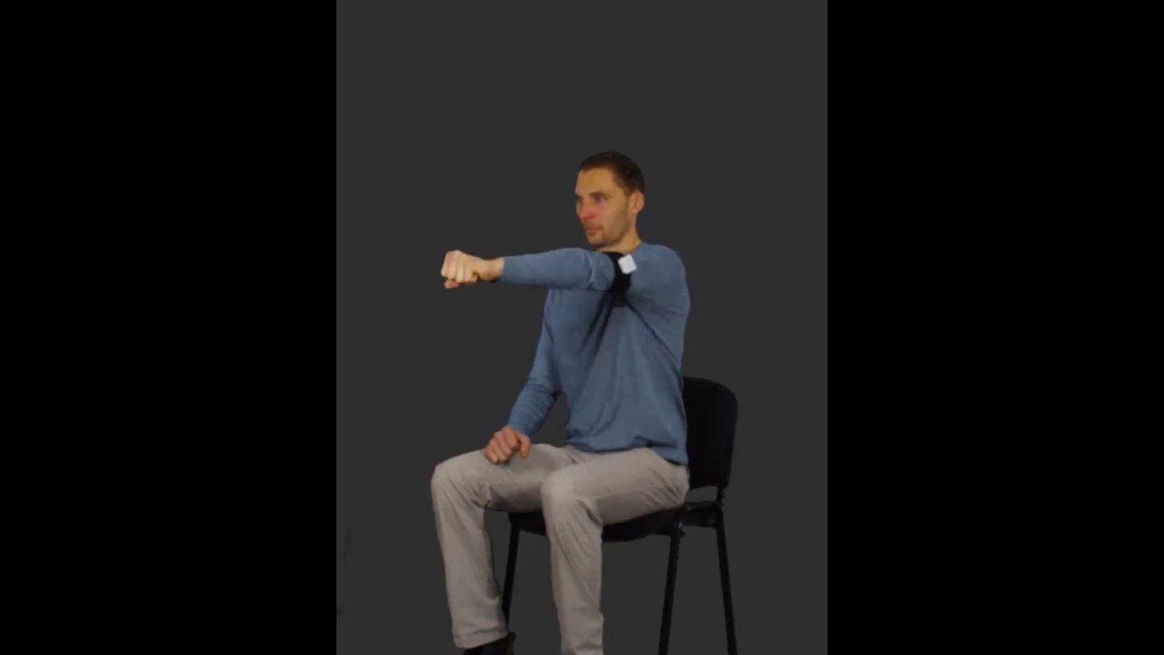 Coup poing gauche (assis) - YouTube