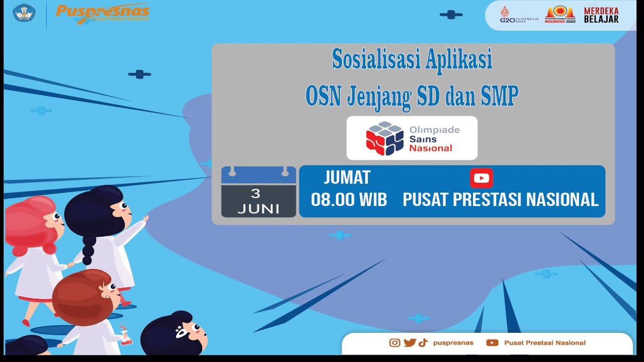 Sosialisasi Aplikasi OSN SD dan SMP Tahun 2022 - YouTube