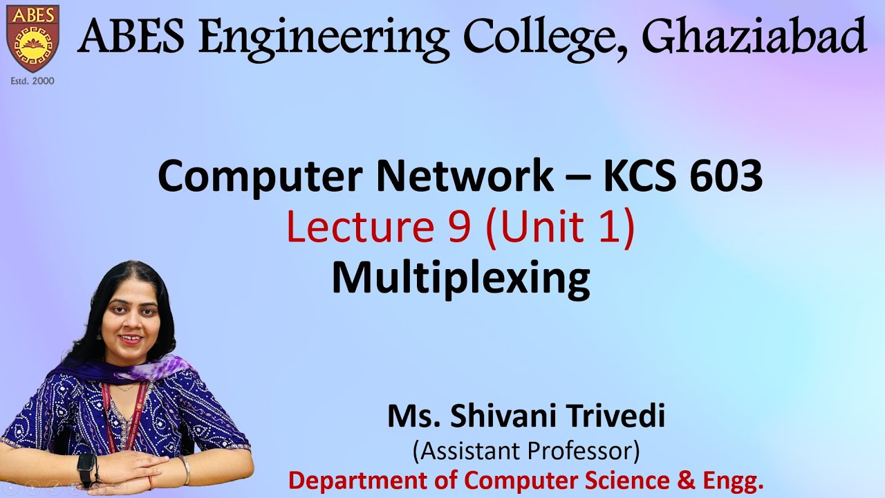 Lecture 9 (Unit 1) || Bandwidth Utilization Multiplexing || Computer Network - YouTube