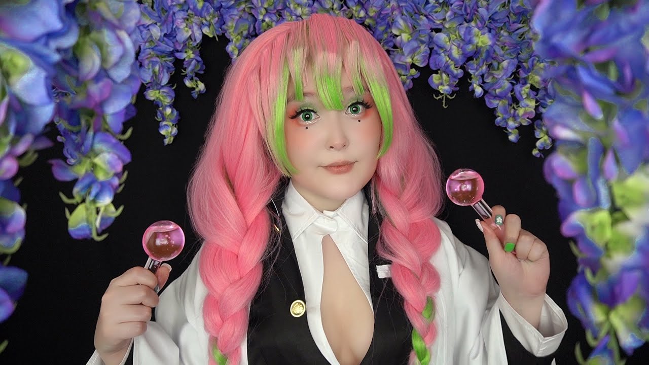 АСМР Ухаживаю за твоей кожей ASMR SPA with Mitsuri 🌸 Demon Slayer ...