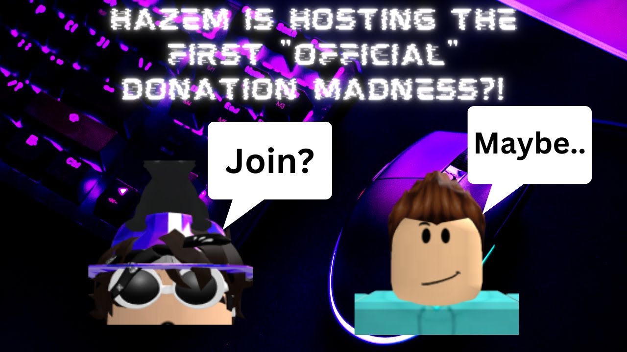 HAZEM IS HOSTING THE FIRST "OFFICIAL" DONATION MADNESS?!?! - YouTube
