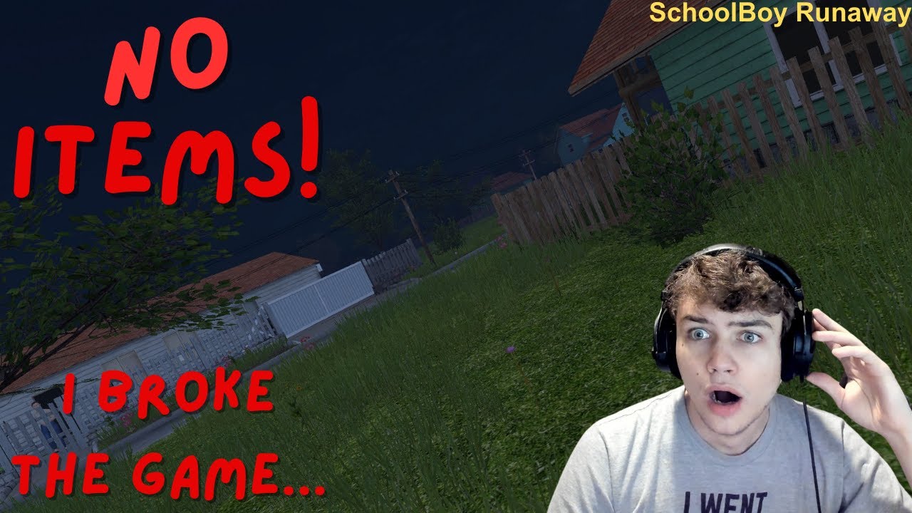 I Beat SchoolBoy Runaway With NO ITEMS!!! - YouTube