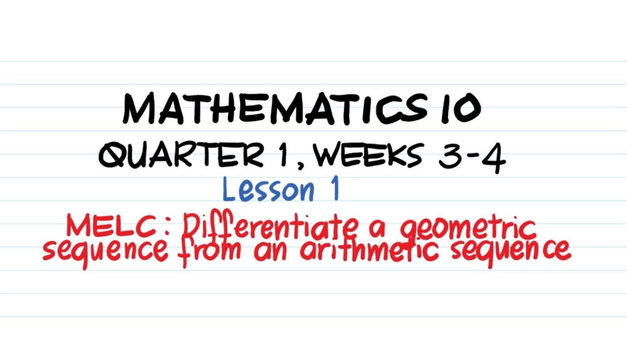 Grade 10 - Introduction to Geometric Sequences | SirABC - YouTube