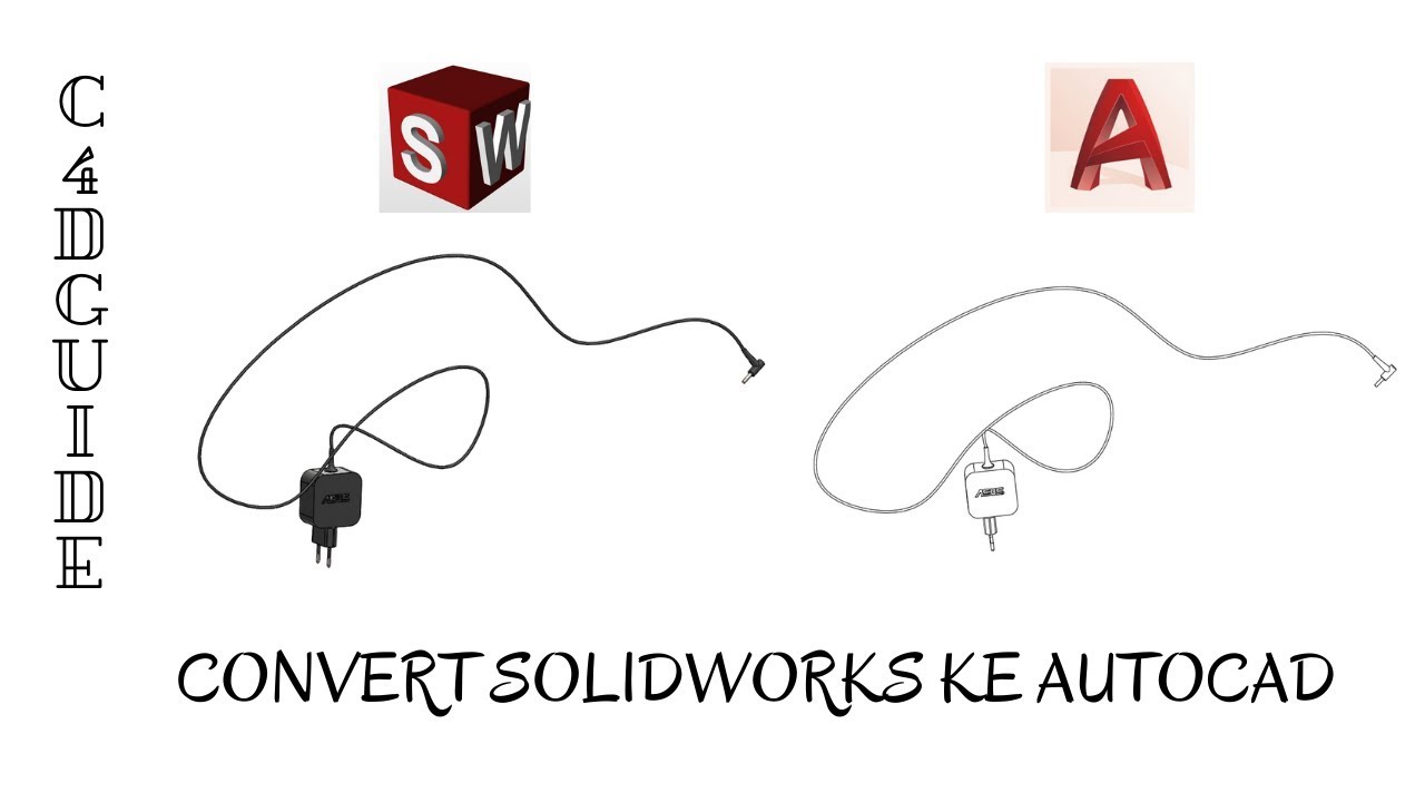 CARA CONVERT 3D SOLIDWORKS KE 3D/2D AUTOCAD - YouTube