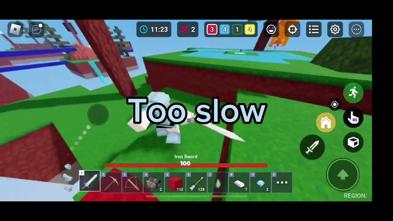 Noob Pirate Davey Roblox Bedwars Mobile Gameplay - YouTube