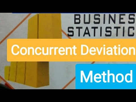 Coefficient of Correlation...Concurrent Deviation method - YouTube