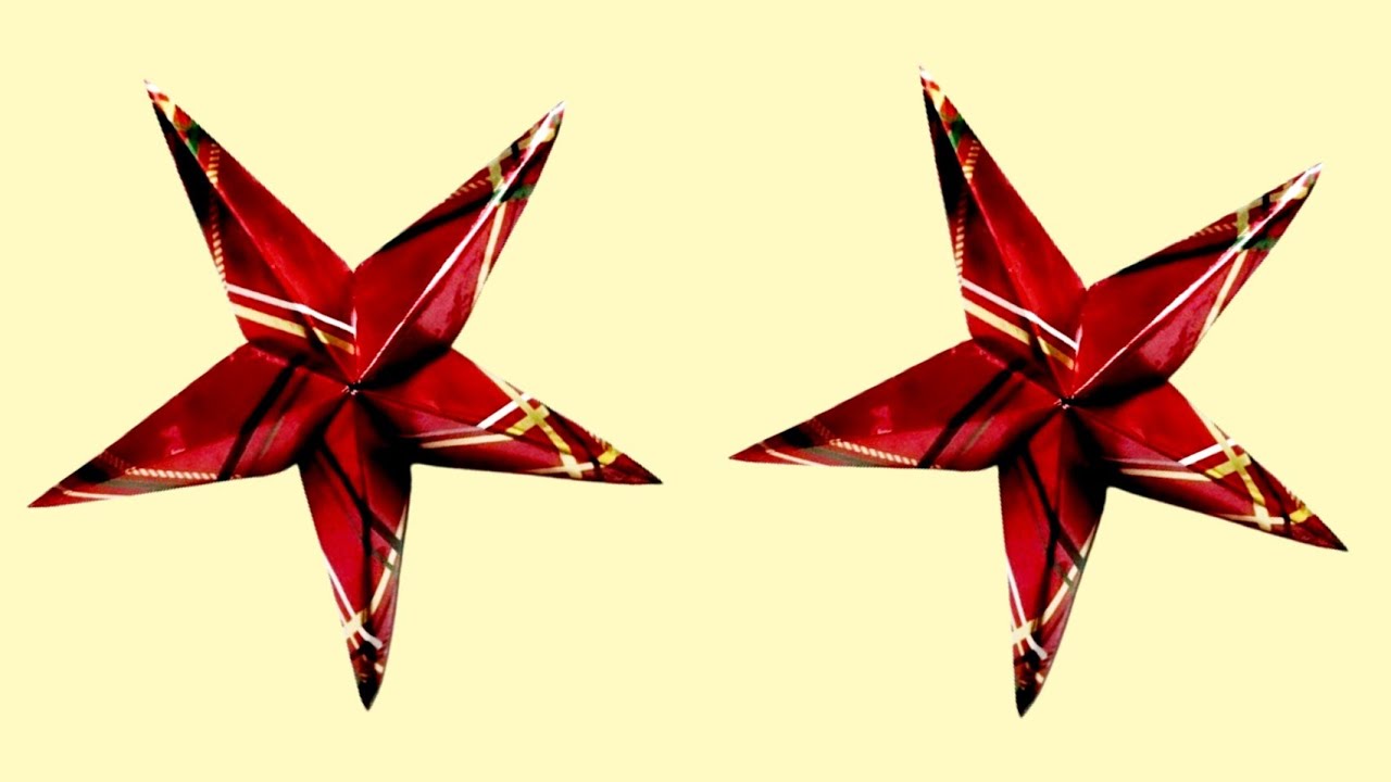 star making | paper star making | 3d star making | how to make star ...