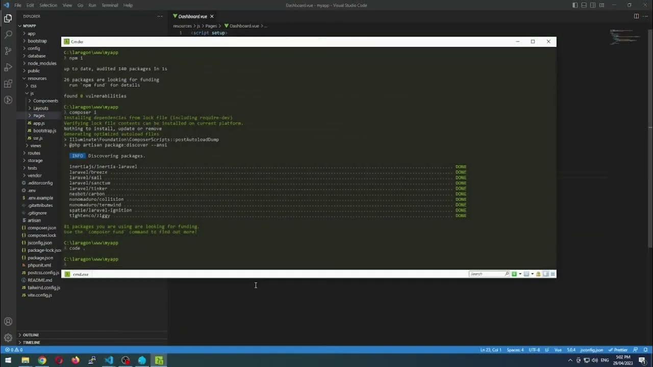 Create laravel react inertiajs project | Create laravel vue inertiajs project | PHP | Laravel 9 ...