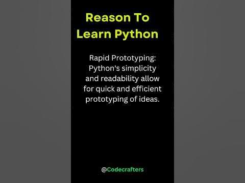 Reason To Learn Python No 7 #python, #programming, #coding, #shorts, # ...