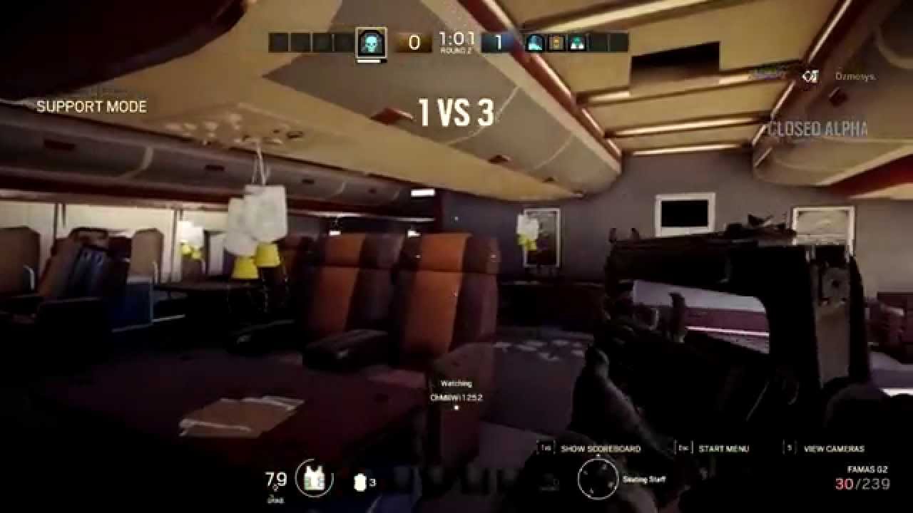 Rainbow Six Siege Alpha Footage: Plane - YouTube