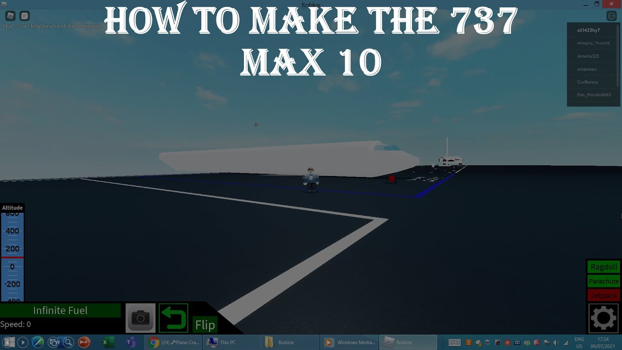 How To Make 737 Max 10 Plane Crazy Roblox part1 - YouTube