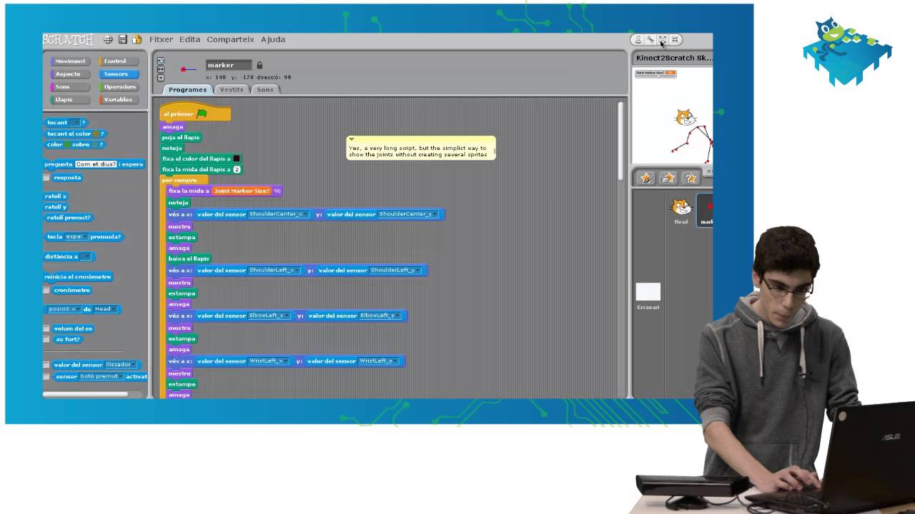 6.6 - Invitado: Kinect + Scratch - YouTube