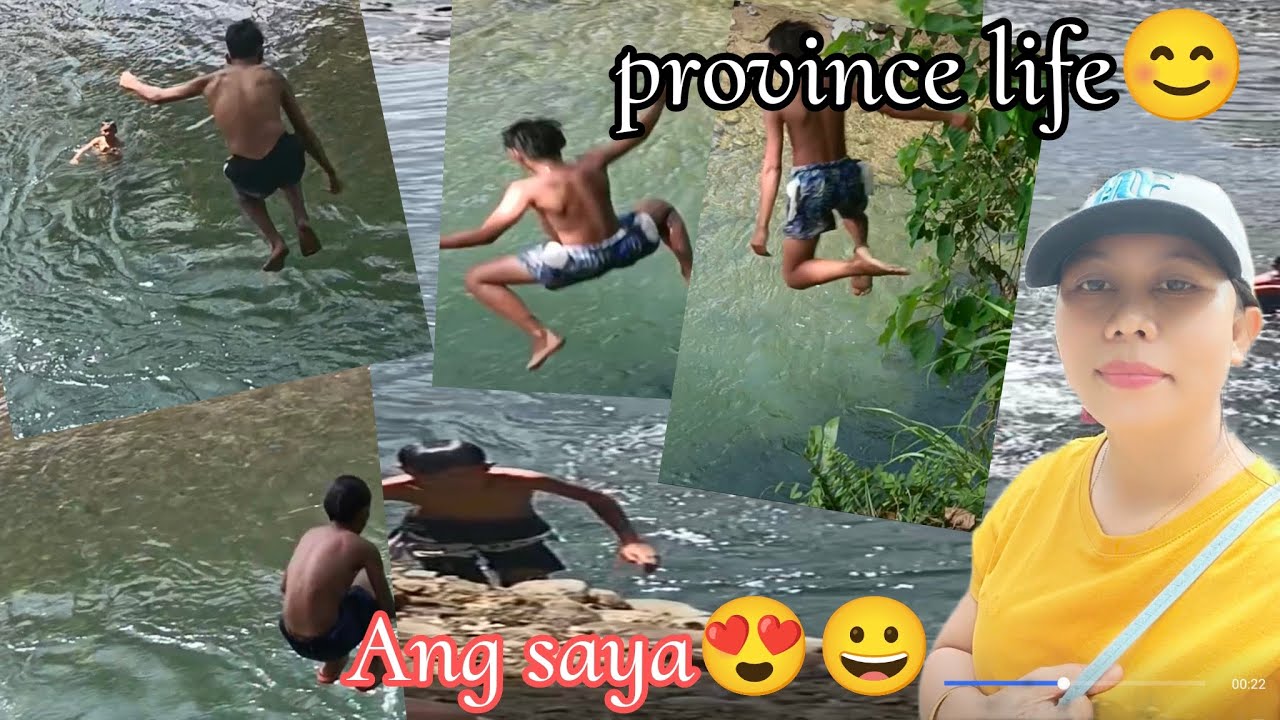How To Be Happy with simple living(naligo sa ilog) - YouTube