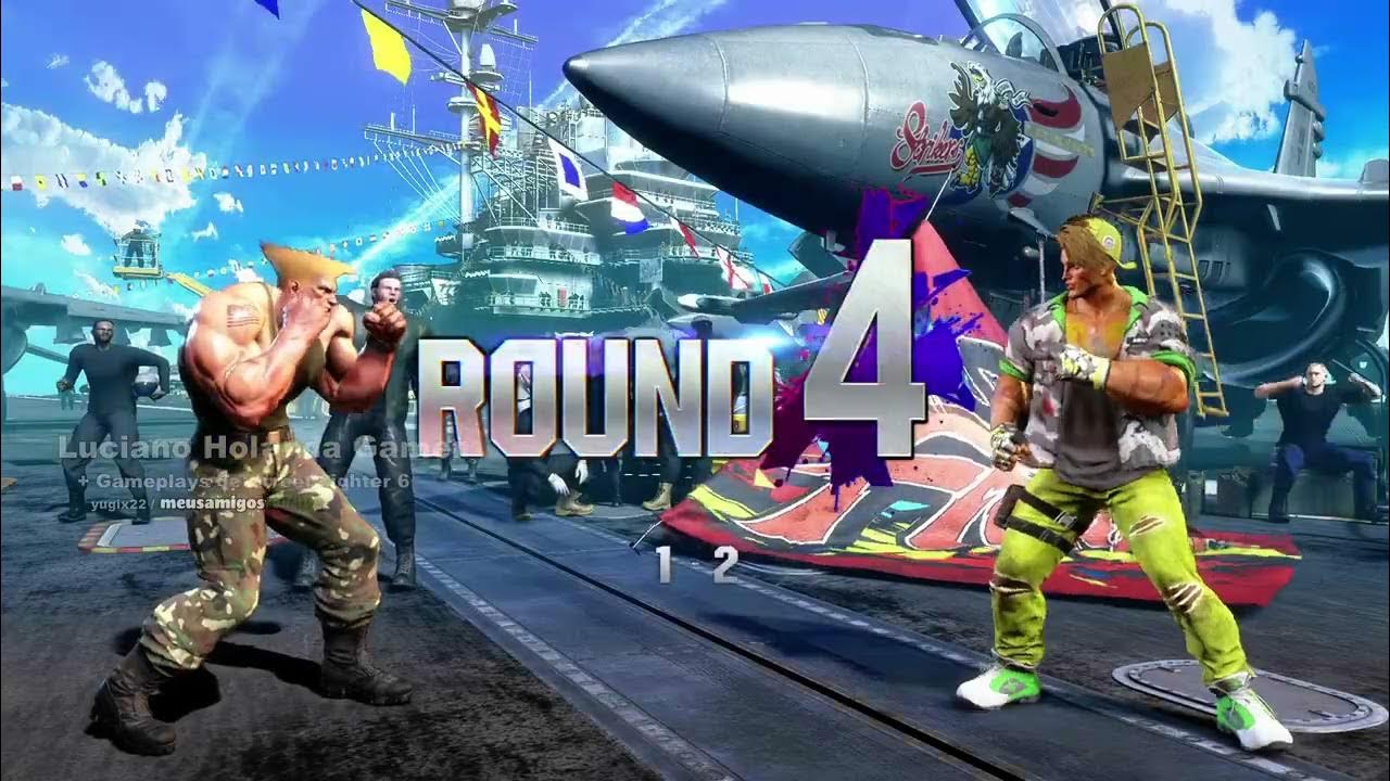 Guile VS. Luke [ STREET FIGHTER 6 ! ] Porta-avião Byron Taylor | EUA [ HARD LEVEL GAMEPLAY ...