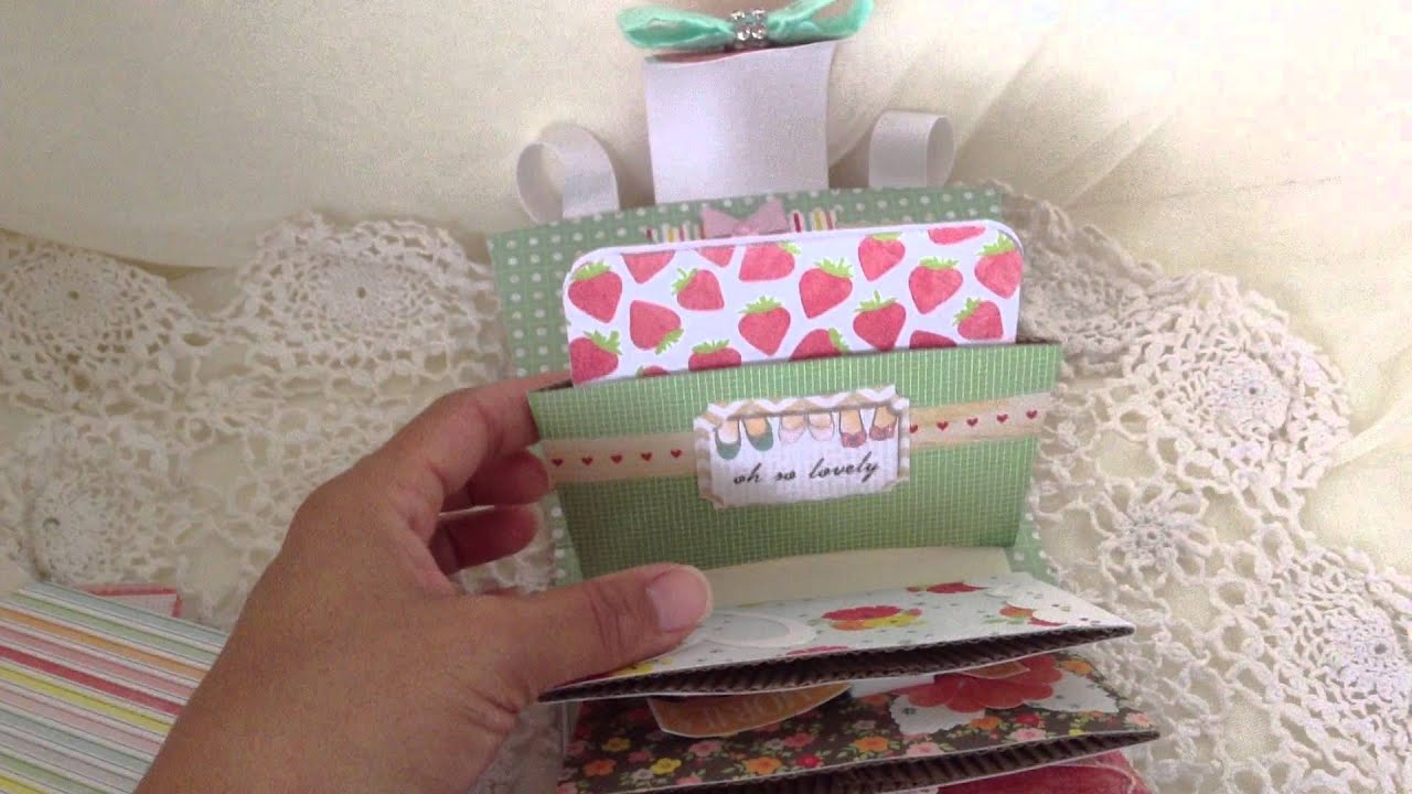 Purse Mini Album using coffee sleeves - YouTube