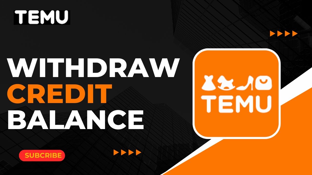 How To Withdraw Temu Credit Balance ! - YouTube