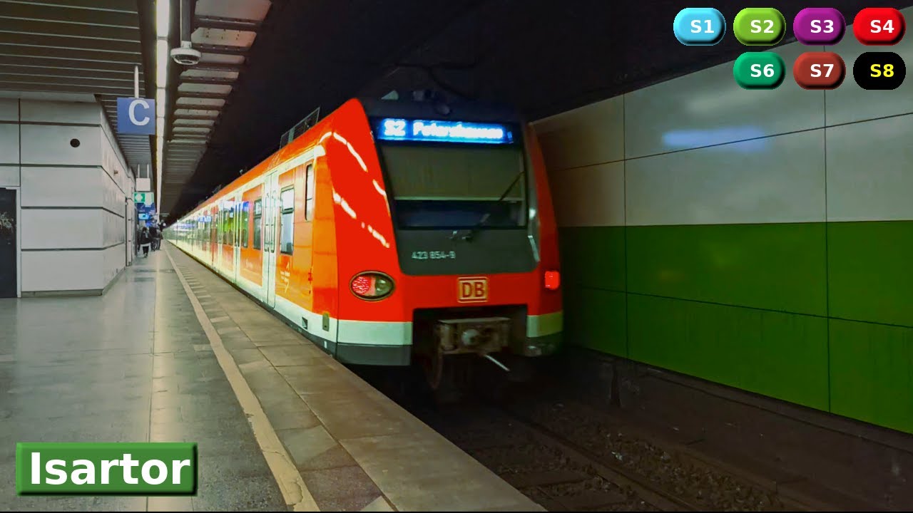 Isartor S1 - S2 - S3 - S4 - S6 - S7 - S8 : Munich S-Bahn ( DB 423 ...
