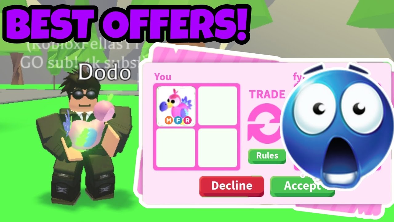 Today I saw the best offers for a MEGA NEON DODO! (Roblox Adopt Me ...