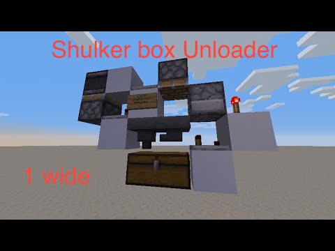 One wide Shulker Box unloader 1.16.5 - Minecraft Redstone - YouTube