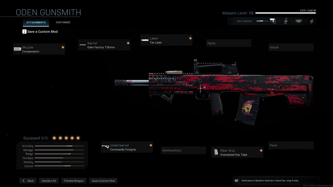 The BEST Oden Setup! No Recoil = LASER (Gunsmith Demo + Gameplay) | CoD ...