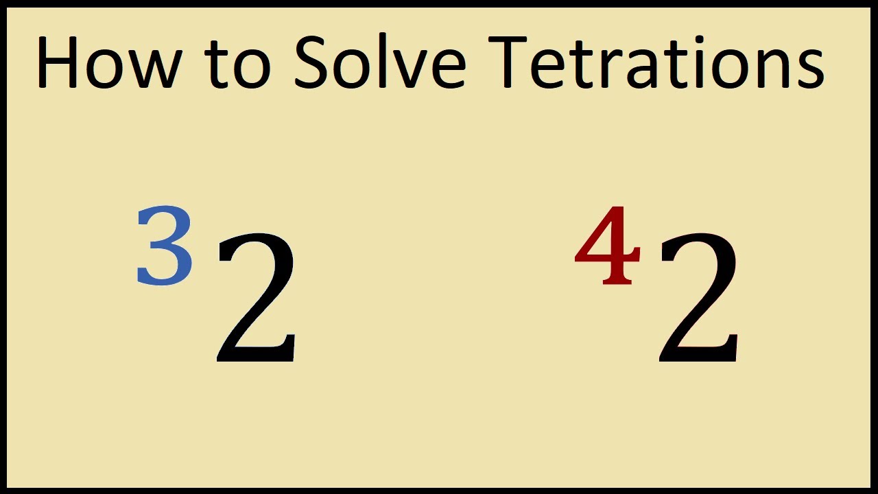 How to Solve Tetrations - YouTube