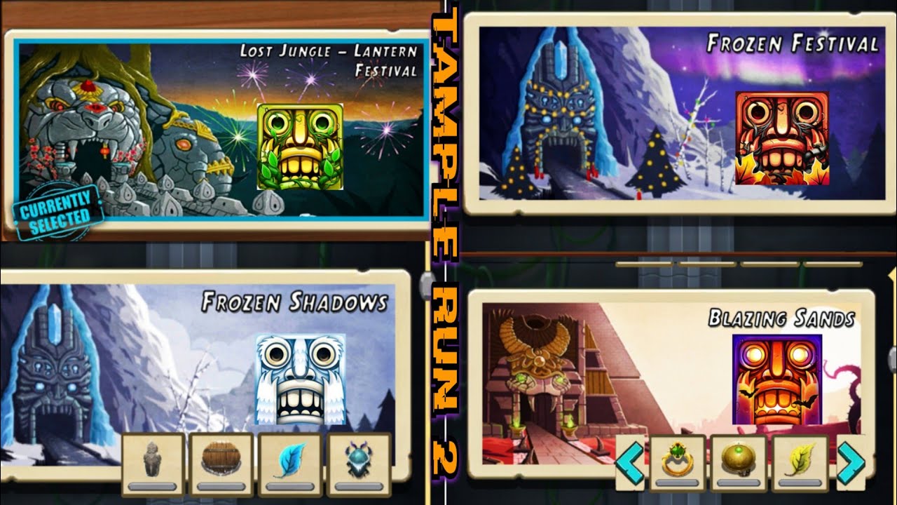 Tample run 2 New update | 4 map game play - YouTube