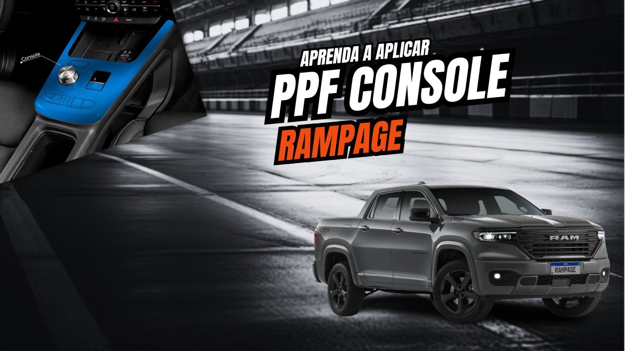 Aplicação passo a passo PPF console RAM Rampage - YouTube