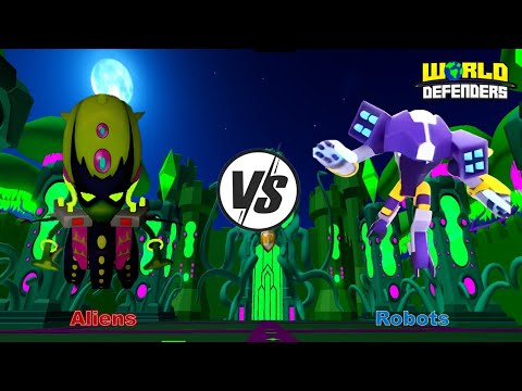 ROBOTS VS ALIENS!!!! (World Defenders Roblox) - YouTube