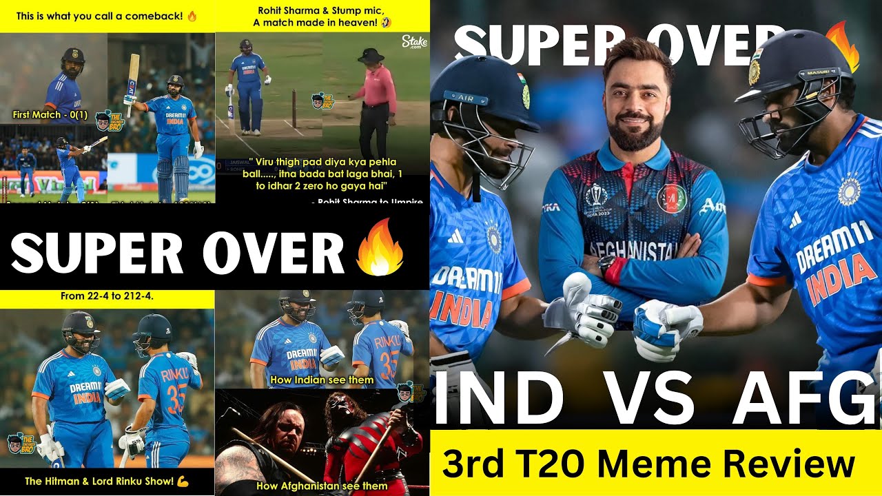 India vs Afghanistan 3rd t-20 memes review | Ind vs afg meme review ...