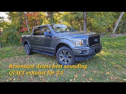 2018 f-150 3.5 ecoboost resonator delete cold start revs POV accelerations best sounding exhaust ...