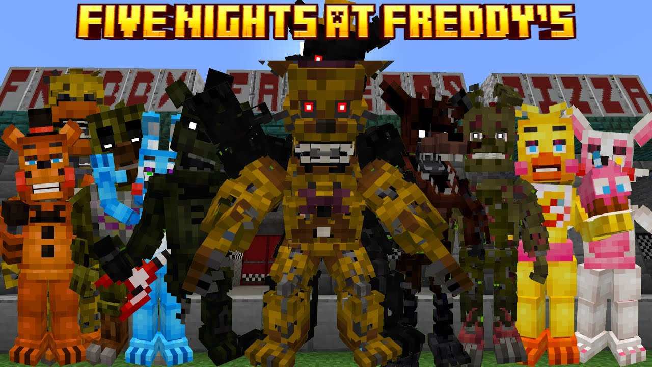 The FNAF DECORATIONS ADDON GOT AN UPDATE! (Fnaf Decorations Mod ...