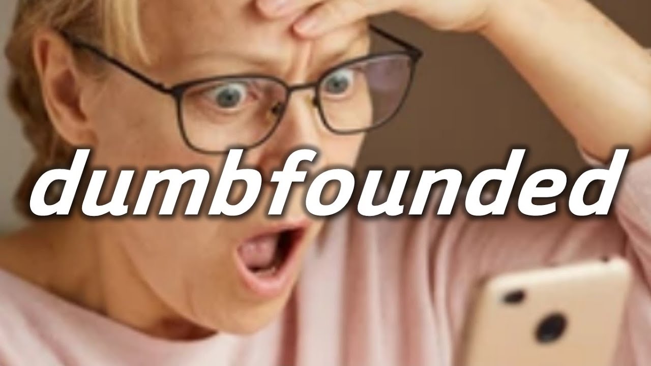 [마천문 오늘의 어휘] dumbfounded - YouTube