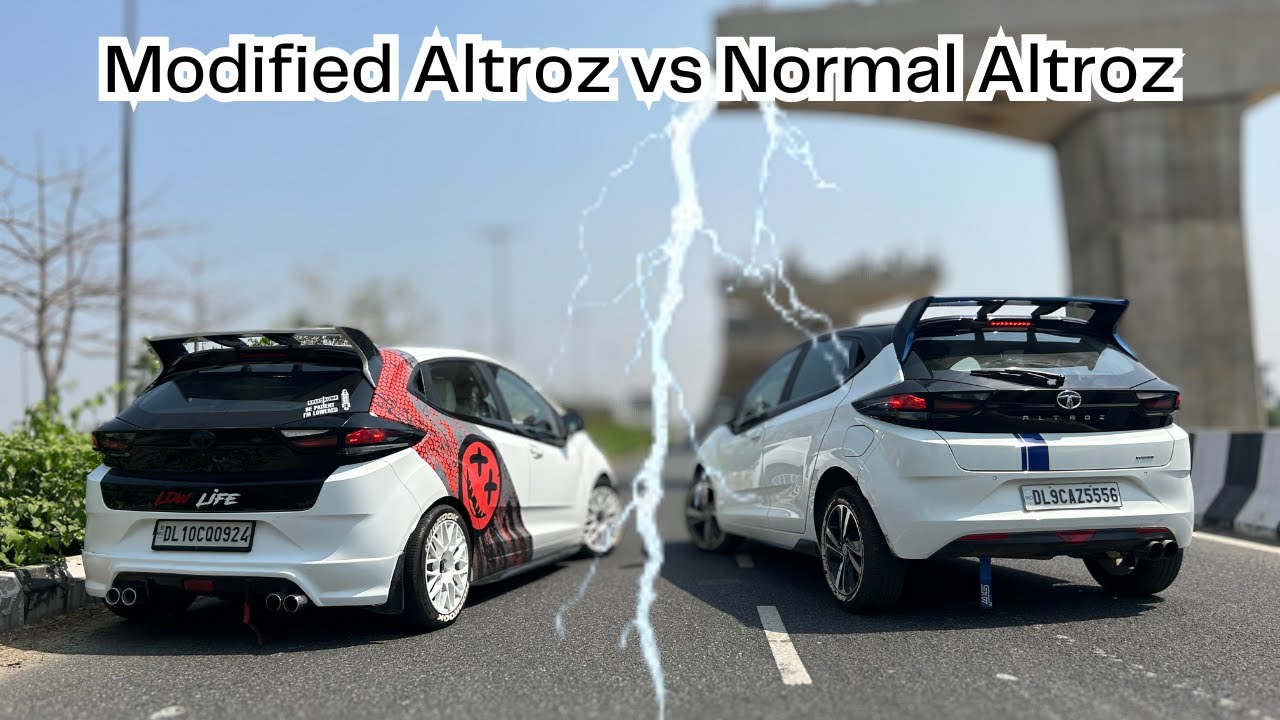 Tata Altroz Modified Race | Drag Race | Top Indian Modified Cars - YouTube