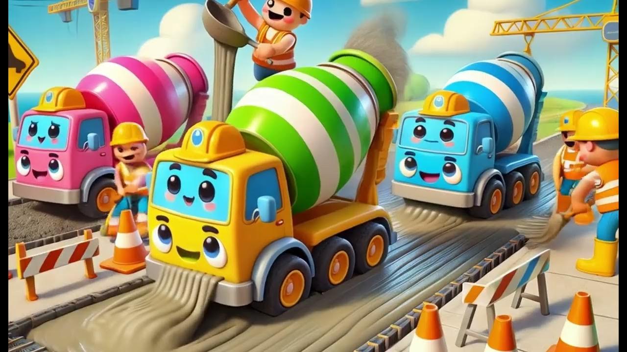 🚜 Learn to Count with Construction Vehicles! Fun & Educational 🚧 - YouTube