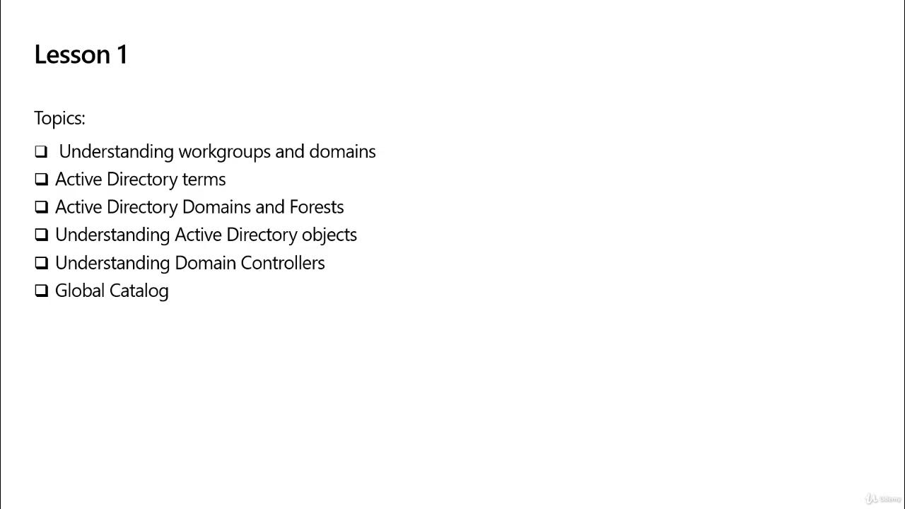 Where Can You Find An Active Directory Overview On Windows Server Aiazure Aiazure Youtube
