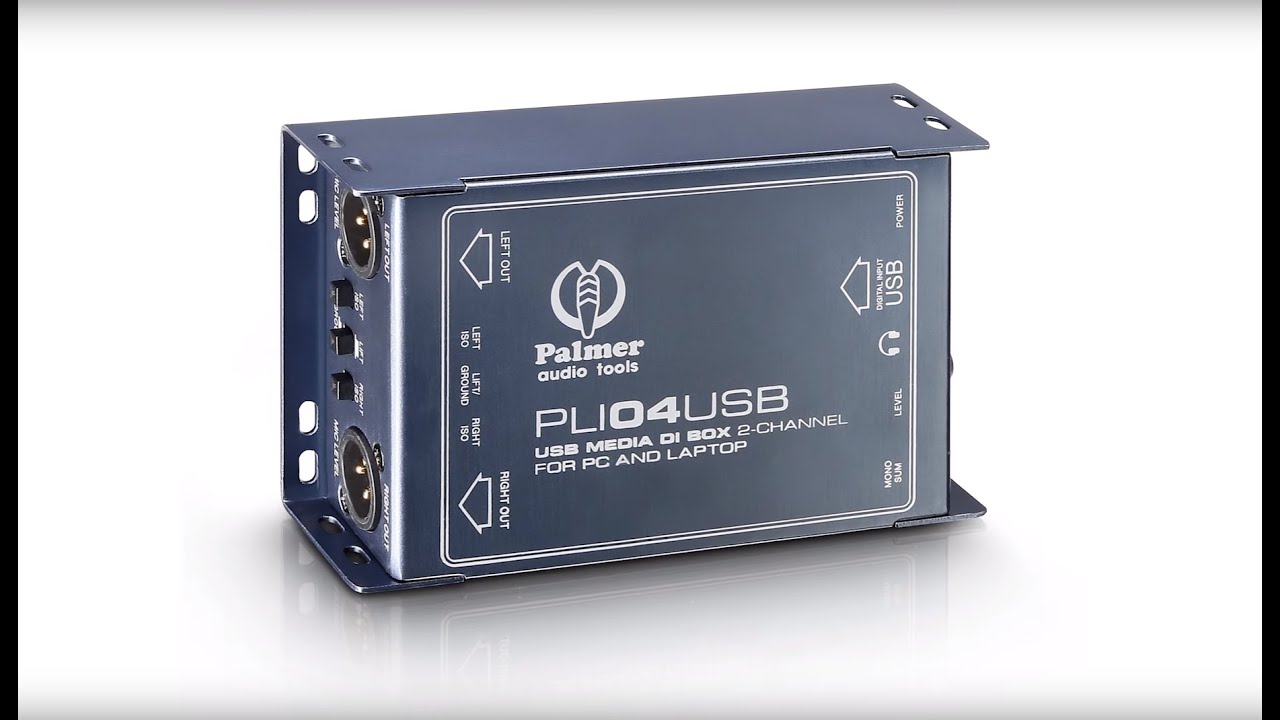 Palmer Audio Tools at prolight + sound 2016 - PLI 04 USB DI-BOX/LINE ...