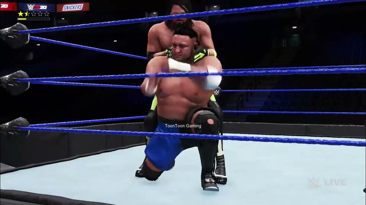 AJ STYLES Uses Infamous Styles Clash Phenomenal vs Samoan Submission Machine AJ Styles vs Samoa ...