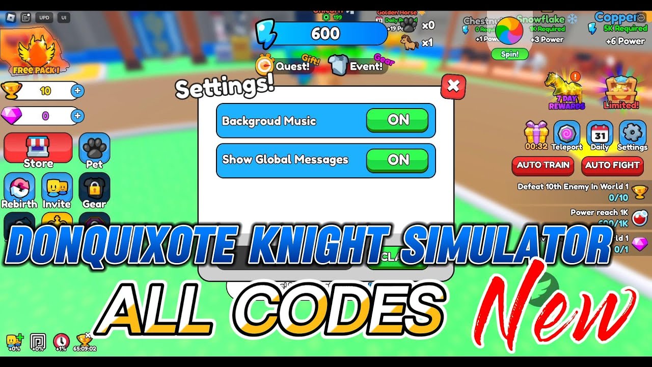 DonQuixote Knight Simulator All Codes & How to Redeem - YouTube