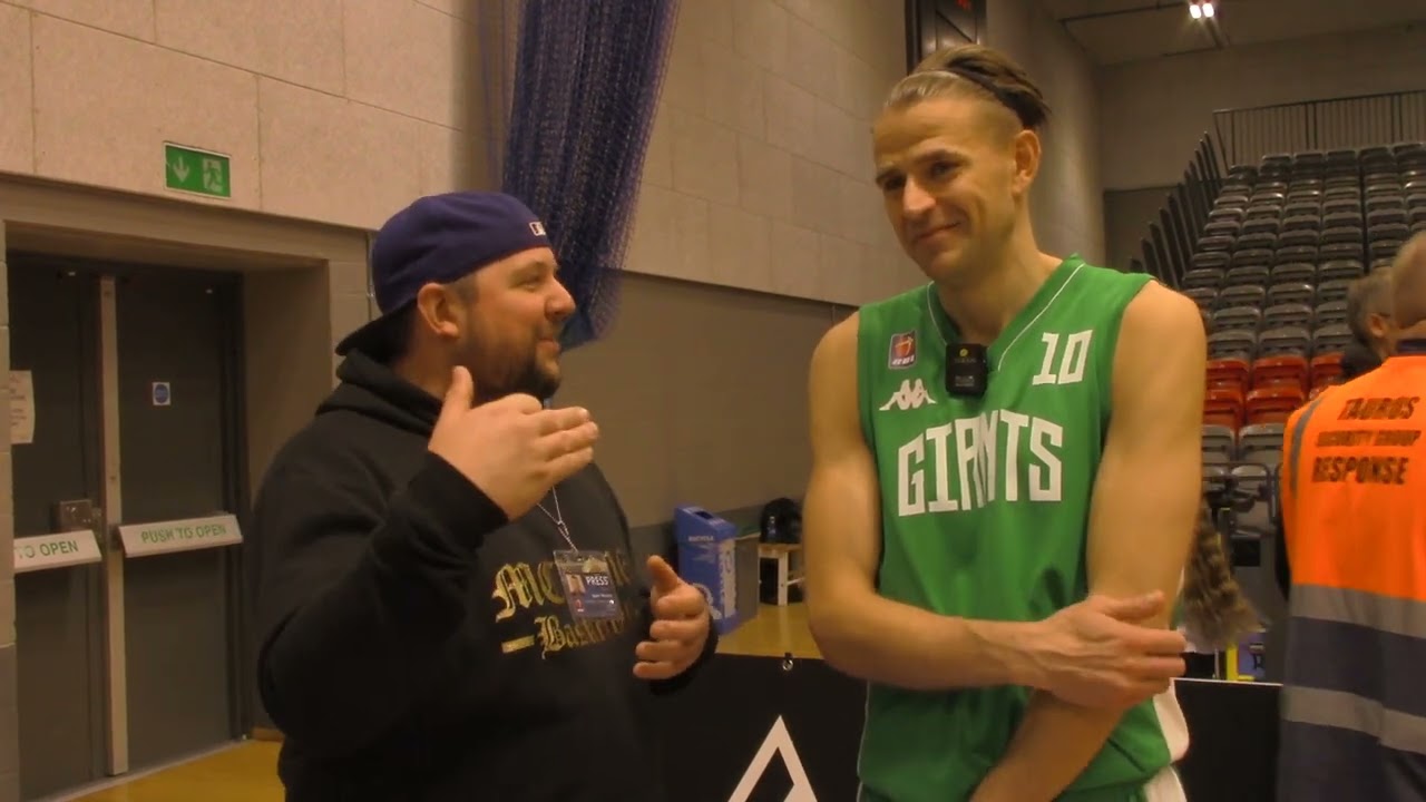 Callum Jones Manchester Giants Basketball Post Game interview v ...