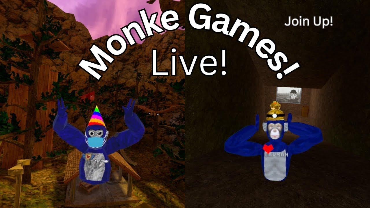 Playing Monke Games LIVE with Veiwers! (Big Scary, Gtag, and more ...