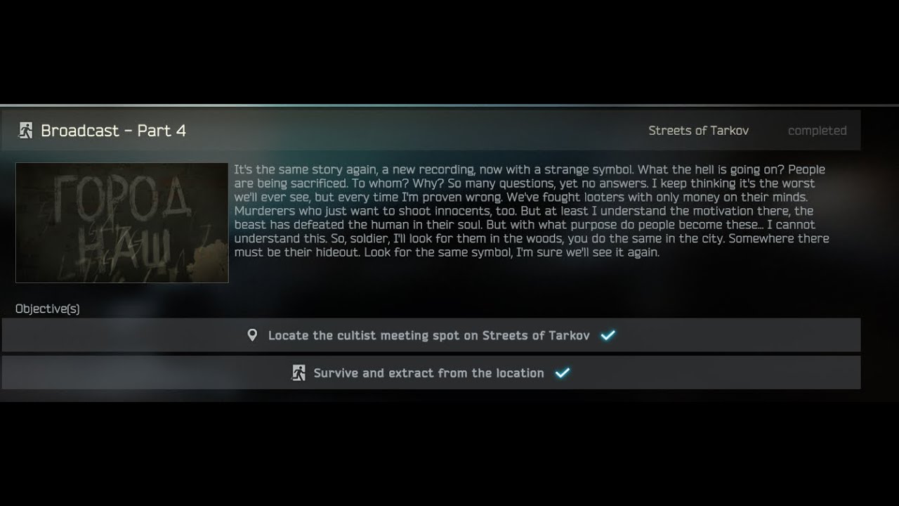 NEW Broadcast - Part 4 | Escape From Tarkov QUEST Patch 0.13 - YouTube