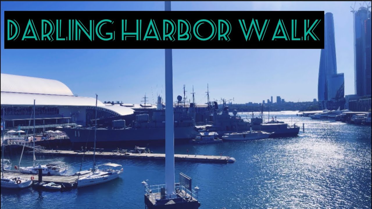 Routine walk at Darling Harbour Bridge 🌉 Australia Sydney - YouTube