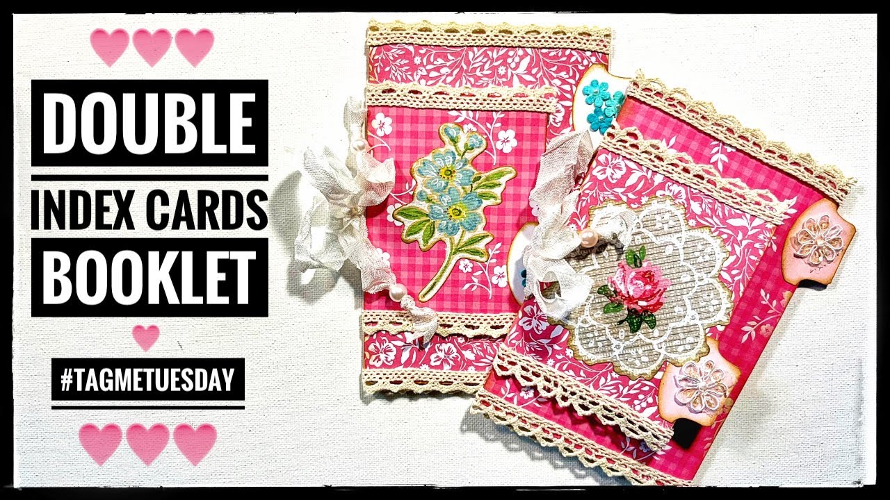 Junk Journal Ephemera - Double Index Cards Booklet #tagmetuesday - YouTube